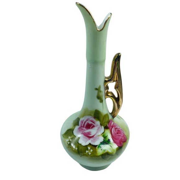 Lefton | Accents | Lefton Bud Vase Miniature Small Rose Flower Painted ...